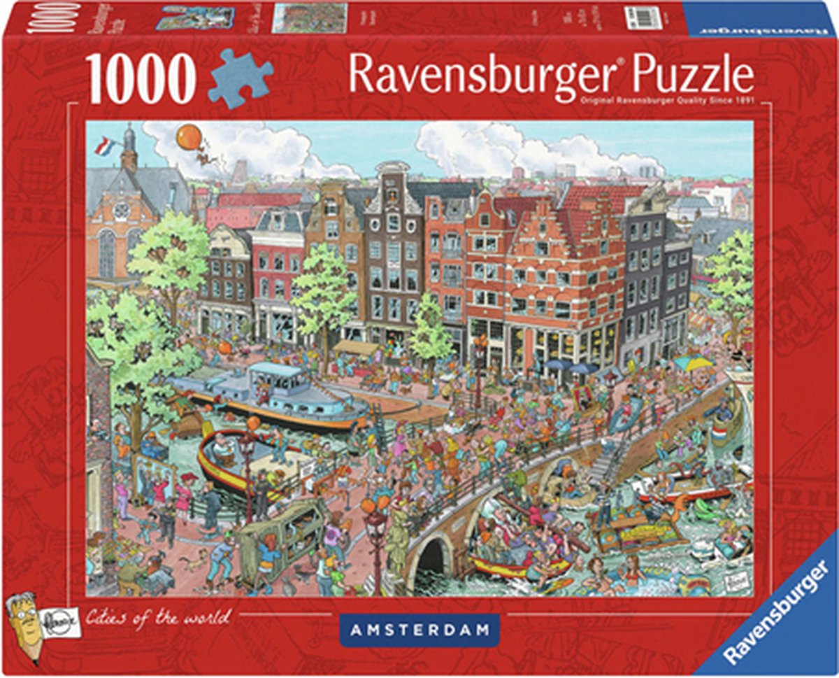 Ravensburger puzzel Fleroux Amsterdam - Legpuzzel - 1000 stukjes - Puzzles