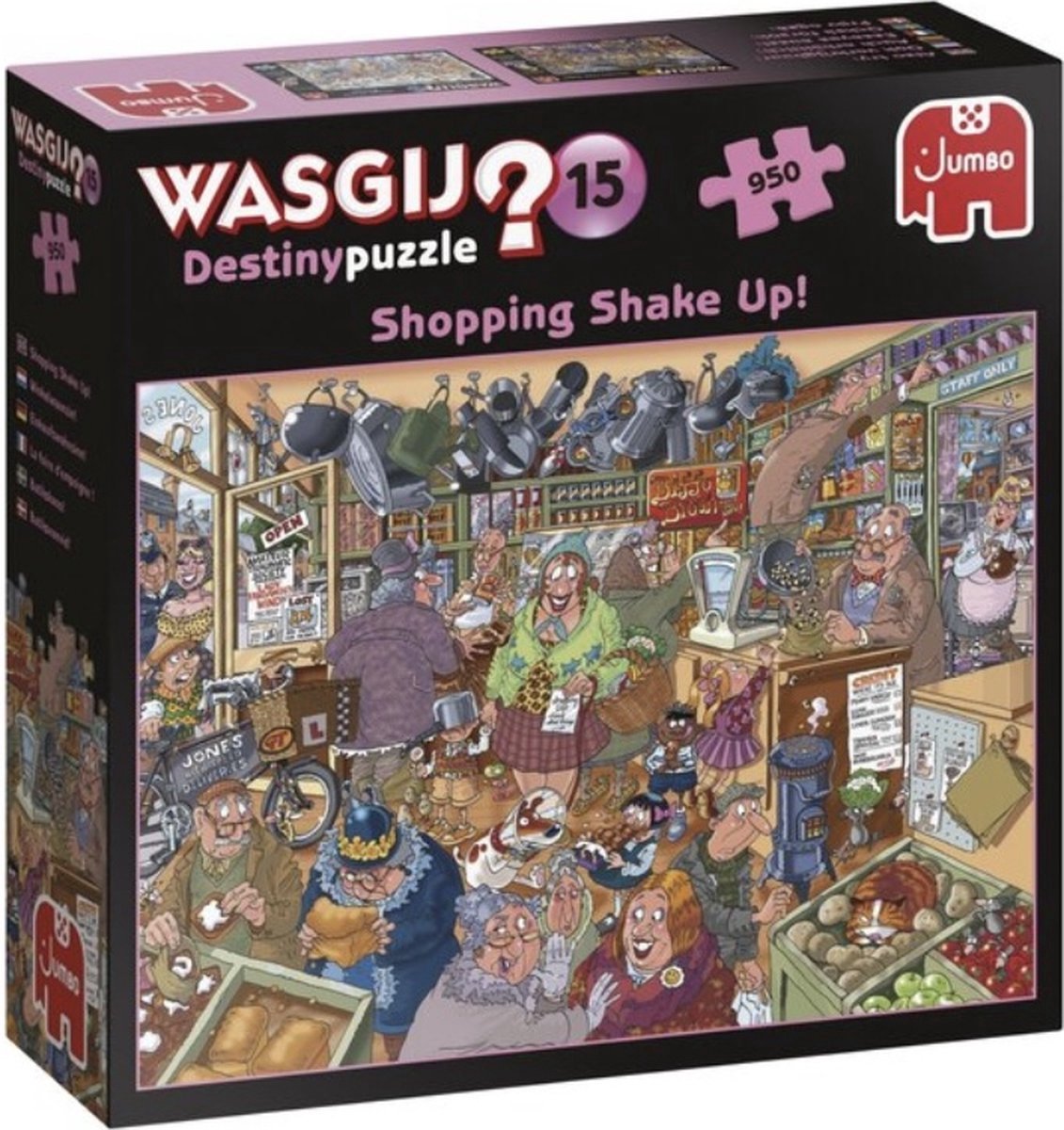 Wasgij Destiny Puzzel 15 - Shopping Shake Up! - Legpuzzel - 950 stukjes ...