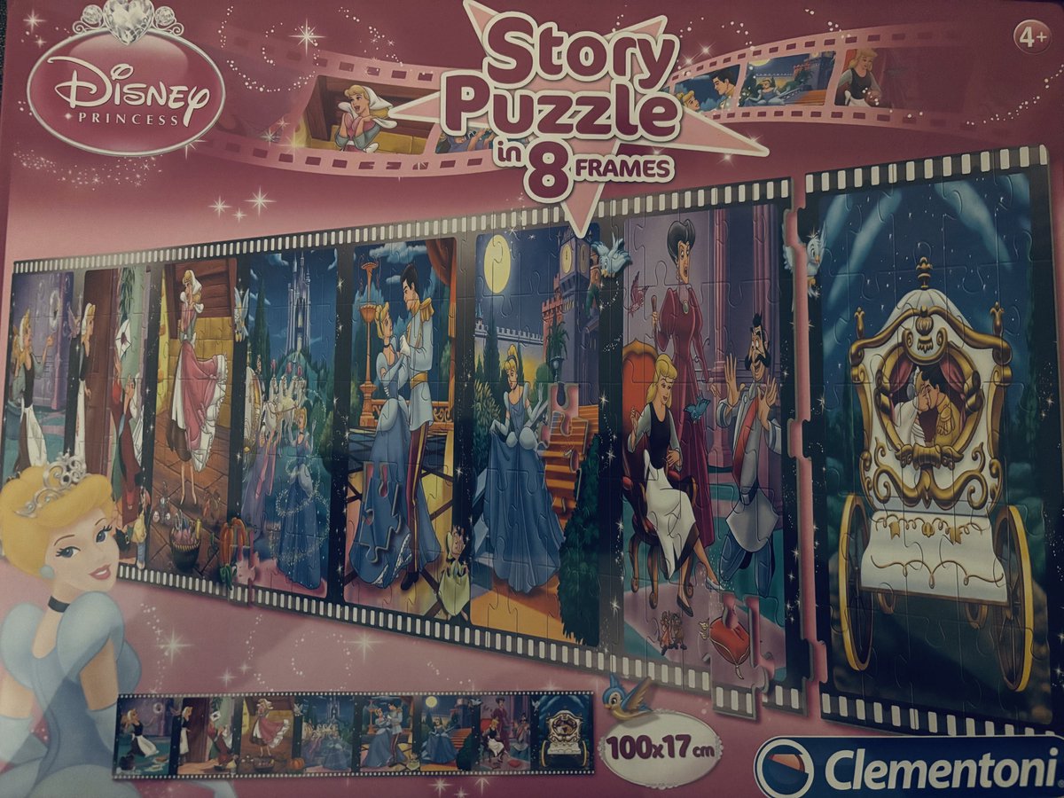 Clementoni - Disney Princess Story Puzzel in 8 Frames - Assepoester ...