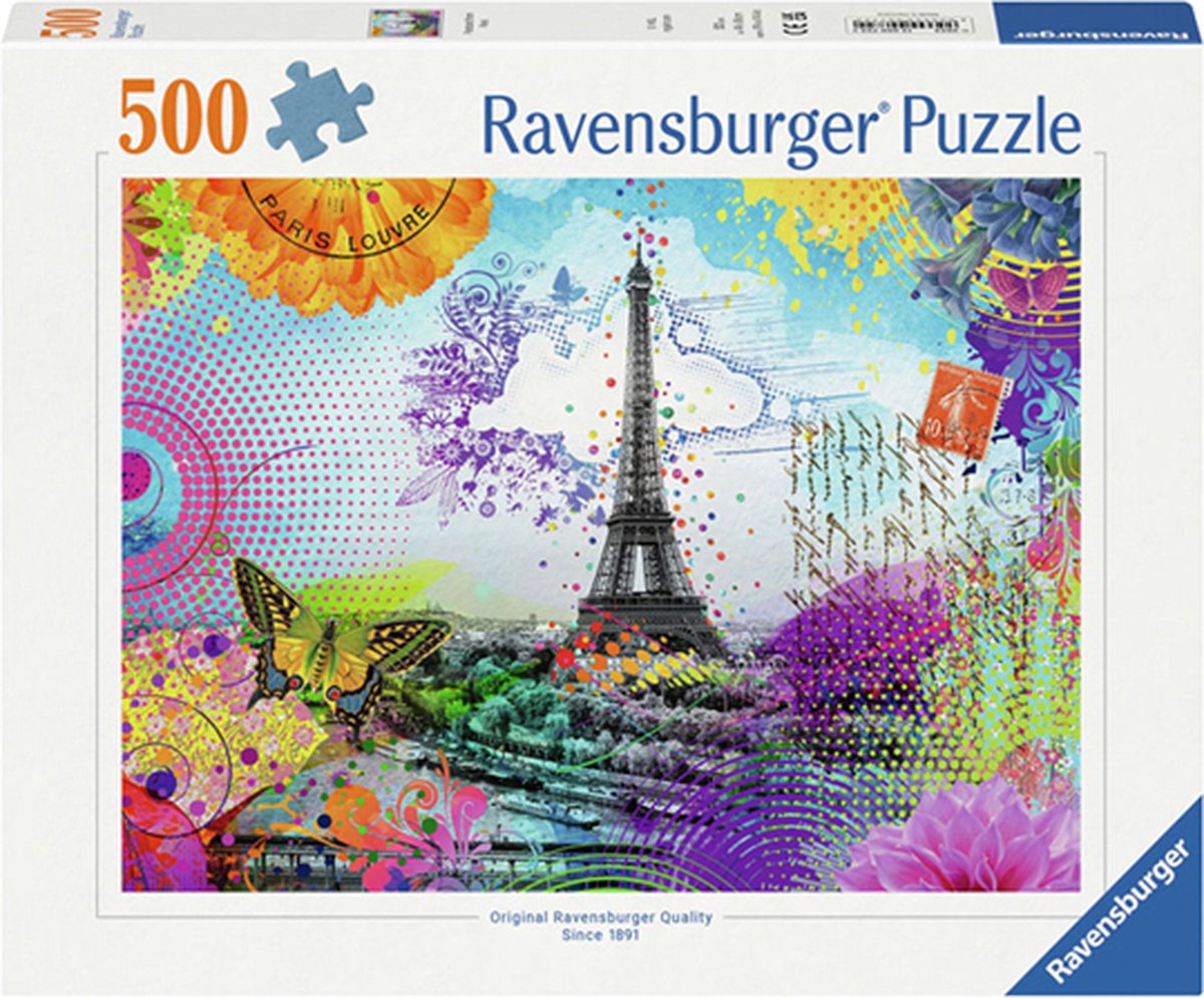 Ravensburger Legpuzzel Postkarte Aus Paris, 500st. - Puzzles