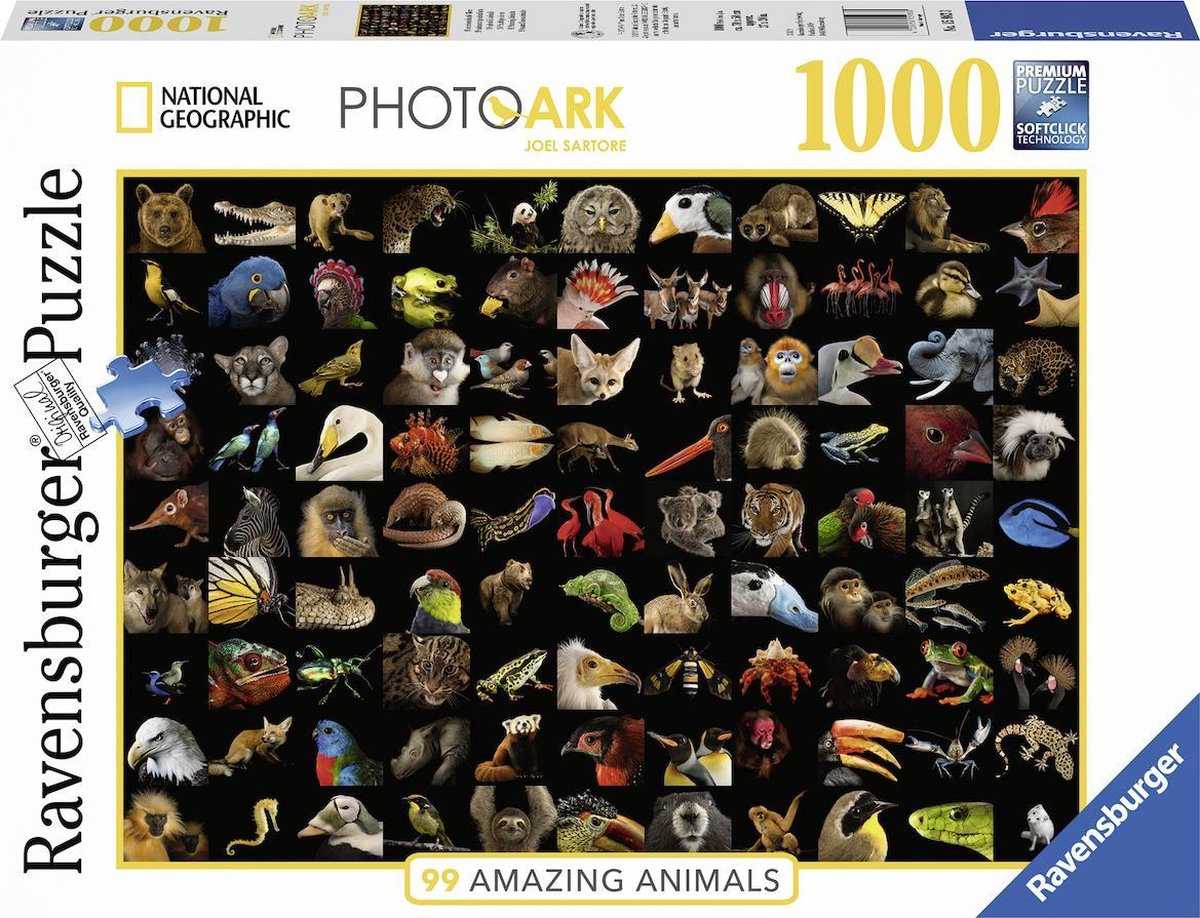 Ravensburger puzzel 99 Prachtige dieren - legpuzzel - 1000 stukjes ...