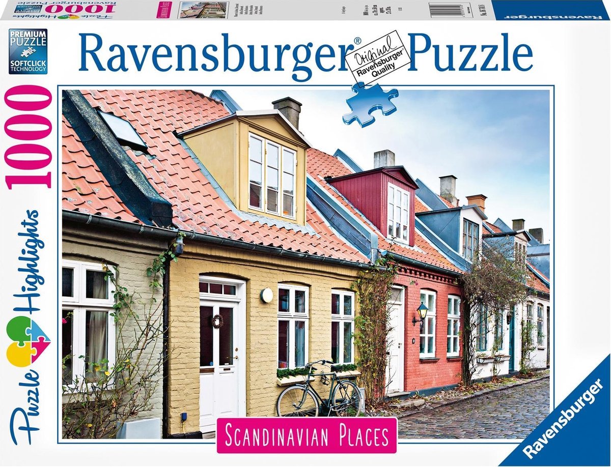 Ravensburger puzzel Scandinavian Places Aarhuus, Denemarken - Legpuzzel ...