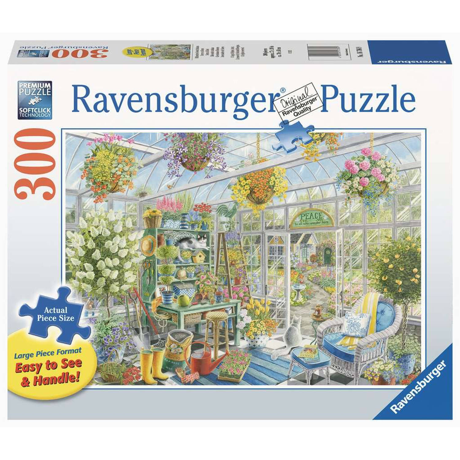 Ravensburger puzzel Bloeiende tuinkas - Legpuzzel - 300 stukjes extra ...